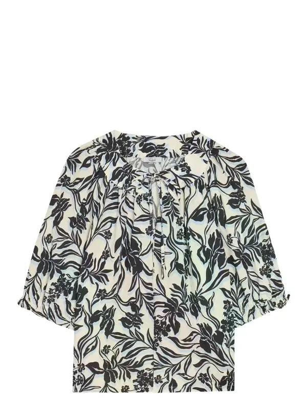 Rails Belina Floral-print Blouse - Neutrals