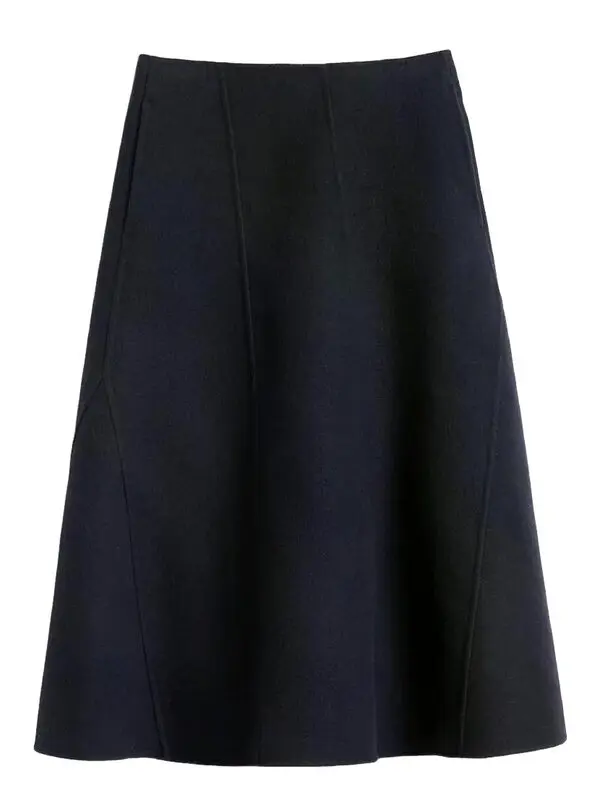 JIL SANDER Panelled A-line Midi Skirt - Blue
