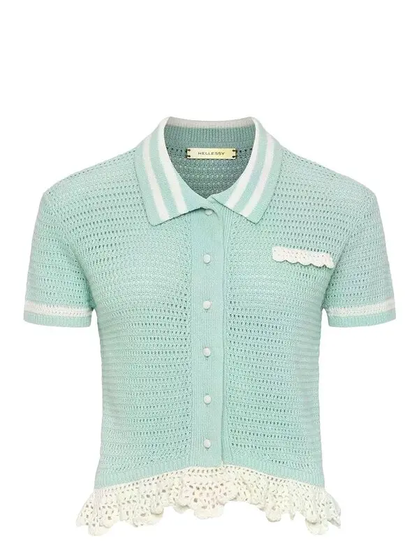 Hellessy Nash Crochet-knit Shirt - Green