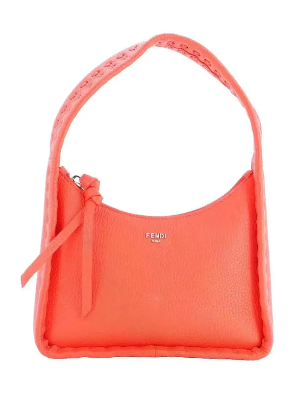 Fendi Fendessence Selleria Leather Mini Hobo Bag - Red