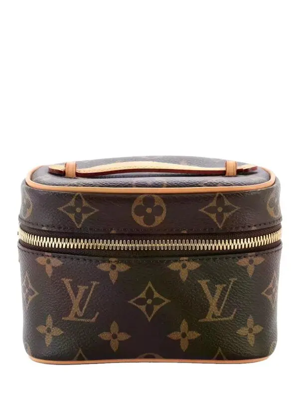 LOUIS VUITTON Monogram Canvas Nano Pouch - Brown