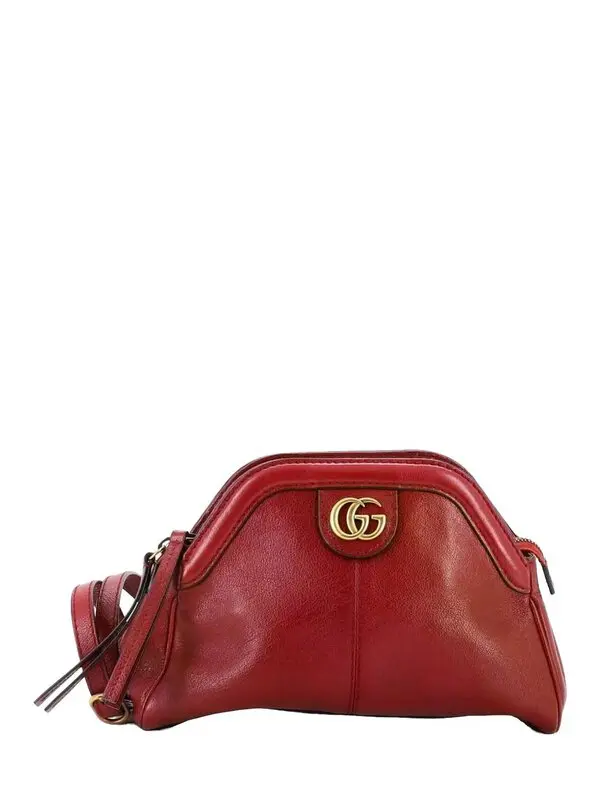 Gucci Re Shoulder Bag Leather Small Crossbody Bag - Red