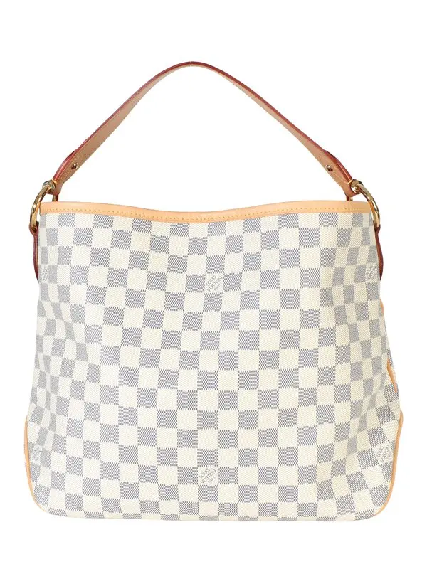 LOUIS VUITTON Damier Azur Canvas Delightful Pm - Beige