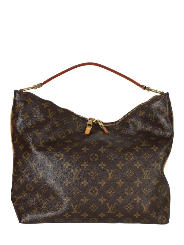 LOUIS VUITTON Monogram Canvas Sully Mm - Brown
