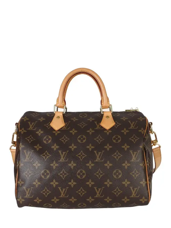 LOUIS VUITTON Monogram Canvas Speedy Bandouliere 30 - Brown