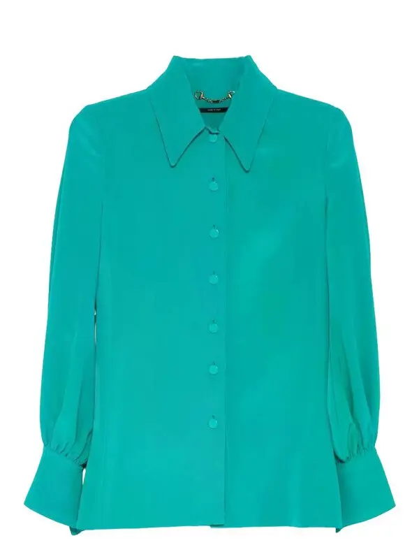 Gucci Silk Button-up Shirt - Blue