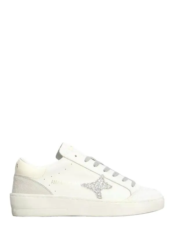 AMA-BRAND Glitter-star Sneakers - White