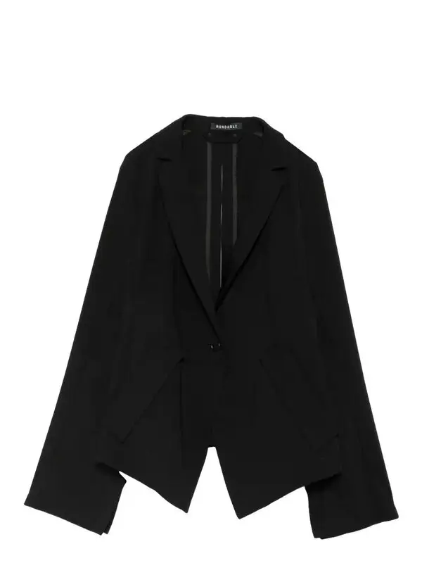 RUNDHOLZ Asymmetric Single-breasted Jacket - Black