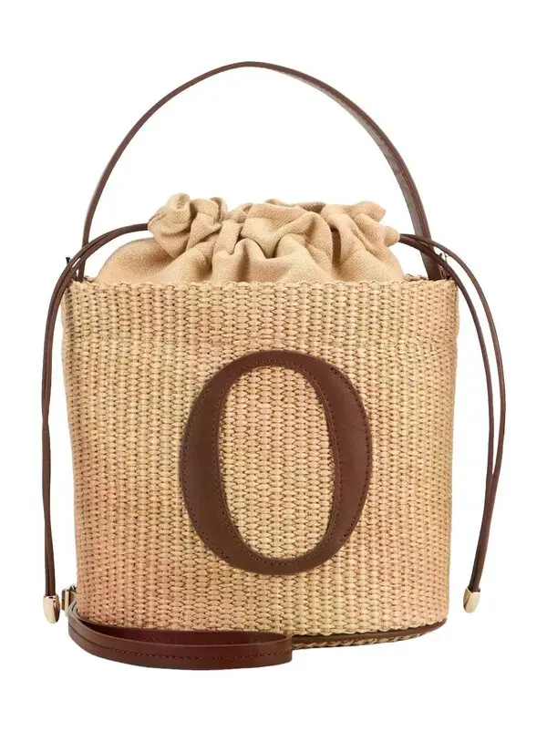 ORTIGNI Woven-design Tote Bag With Logo Patch - Neutrals