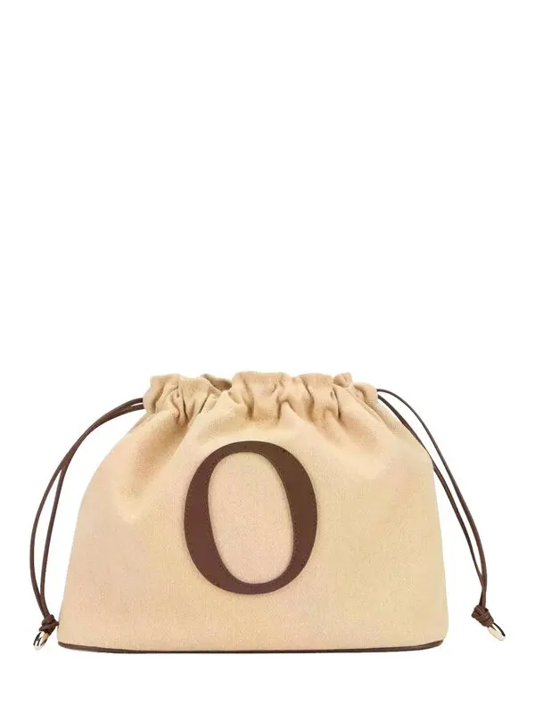 ORTIGNI Logo-patch Drawstring Tote Bag - Neutrals