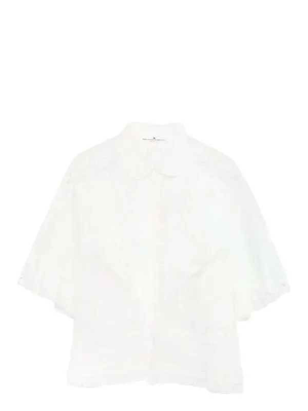 Ermanno Scervino Lace-trimmed Shirt - White