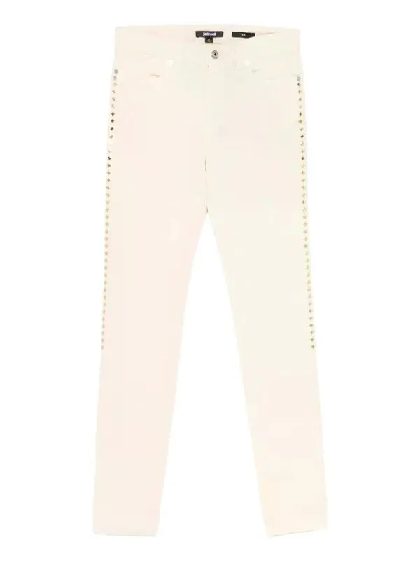 Just Cavalli Studded Jeans - Neutrals
