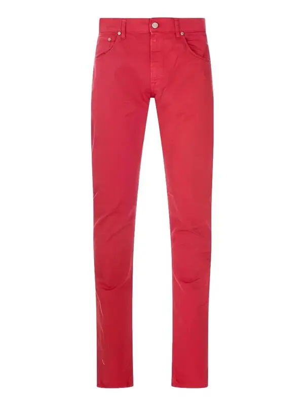 PT TORINO Logo-patch Slim-fit Trousers - Red