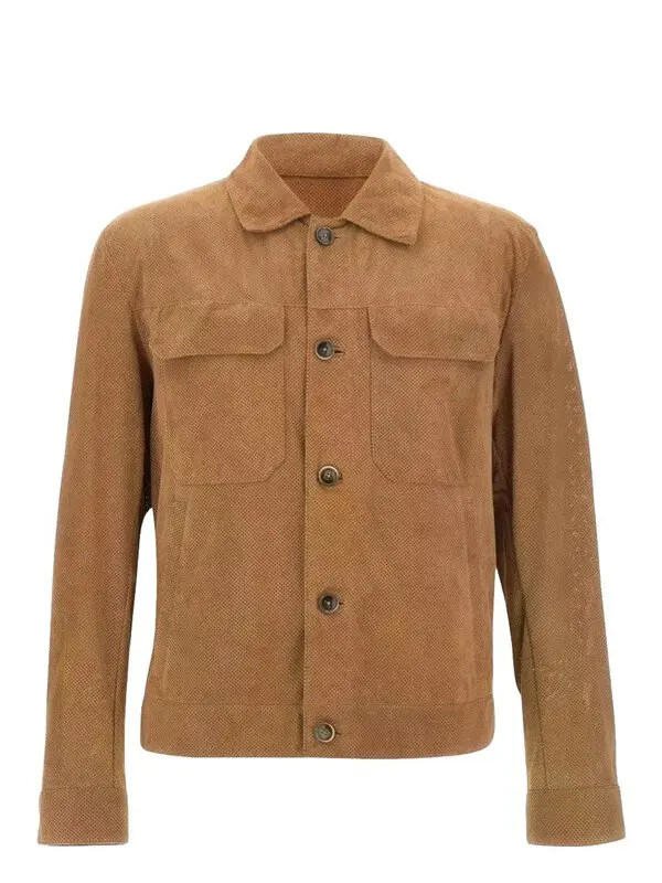 BOSS Suede Jacket - Neutrals