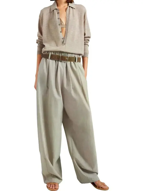 THE FRANKIE SHOP Pleated Trousers - Neutrals