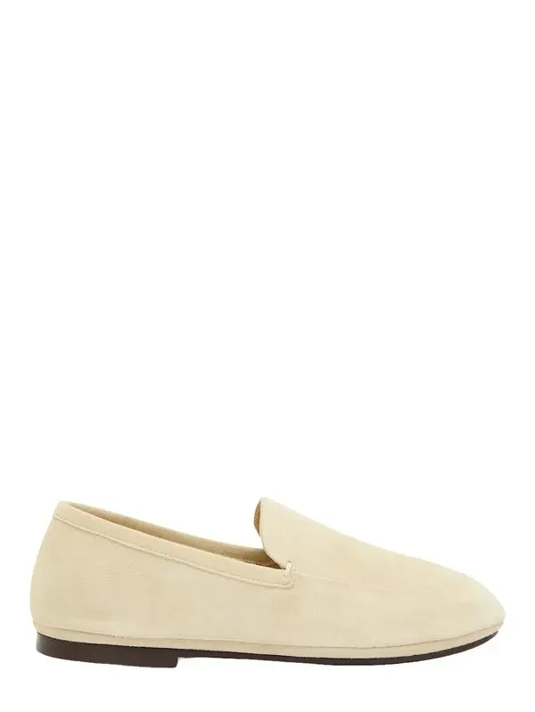 LEMAIRE Suede Loafers - White