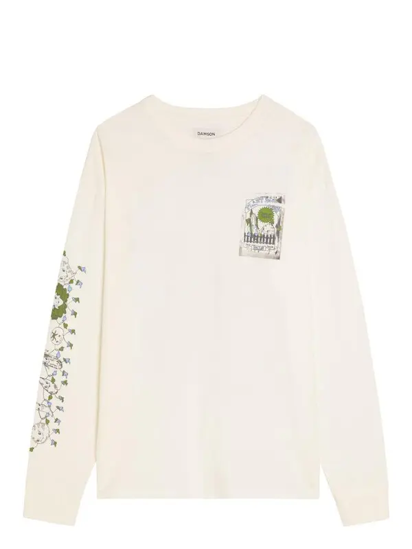 DAMSON MADDER Plant Patch Pals Printed Top - Ecru