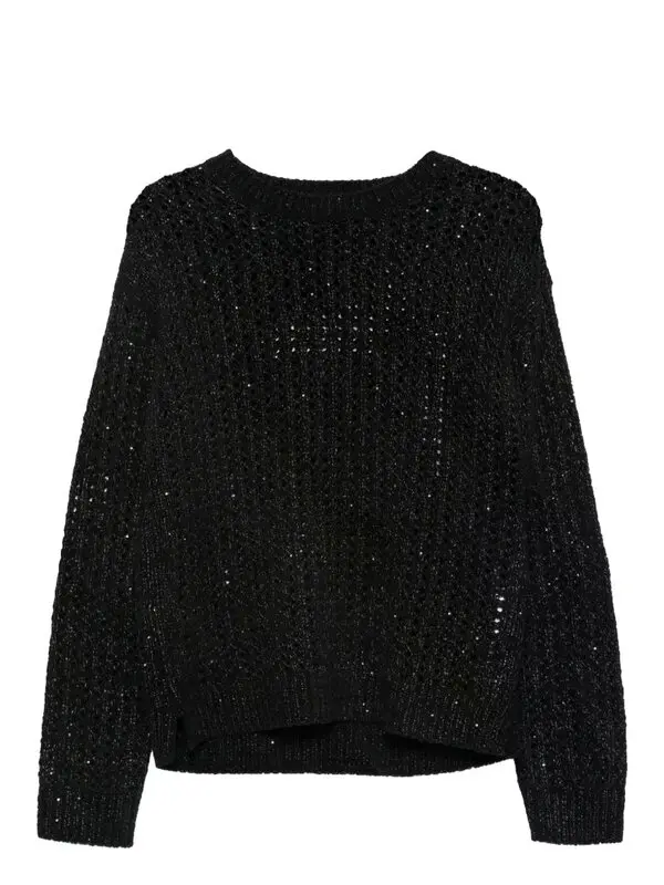 BETTY BARCLAY Sequin-embellished Sweater - Black