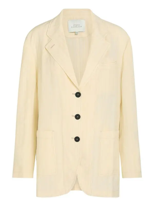 Studio Nicholson Woven Blazer - Off White