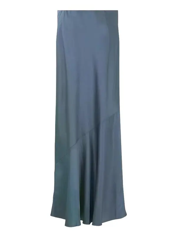 Vince Satin Finish Asymmetric-seam Skirt - Blue