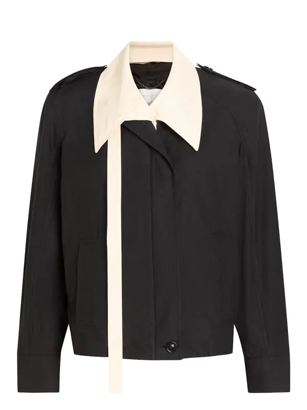 Stella McCartney Cotton-poplin Jacket - Black