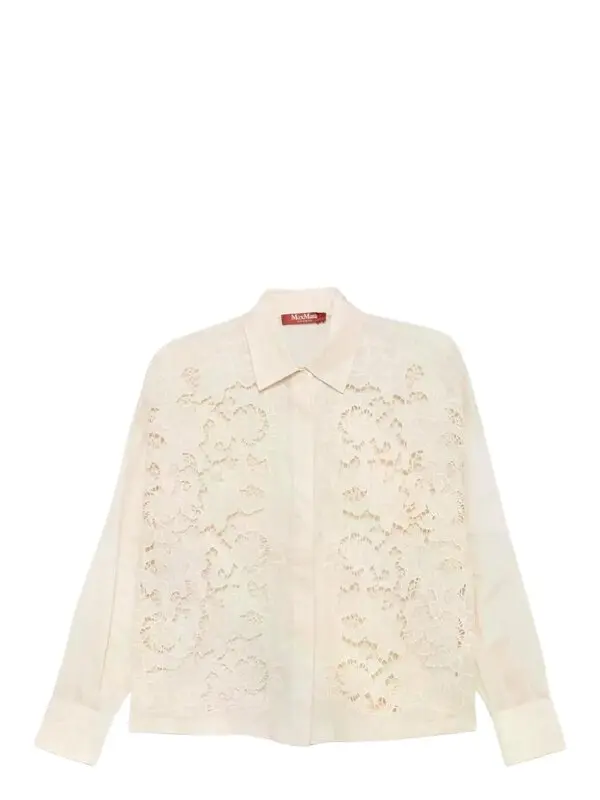 Max Mara Lace-panelled Shirt - Neutrals
