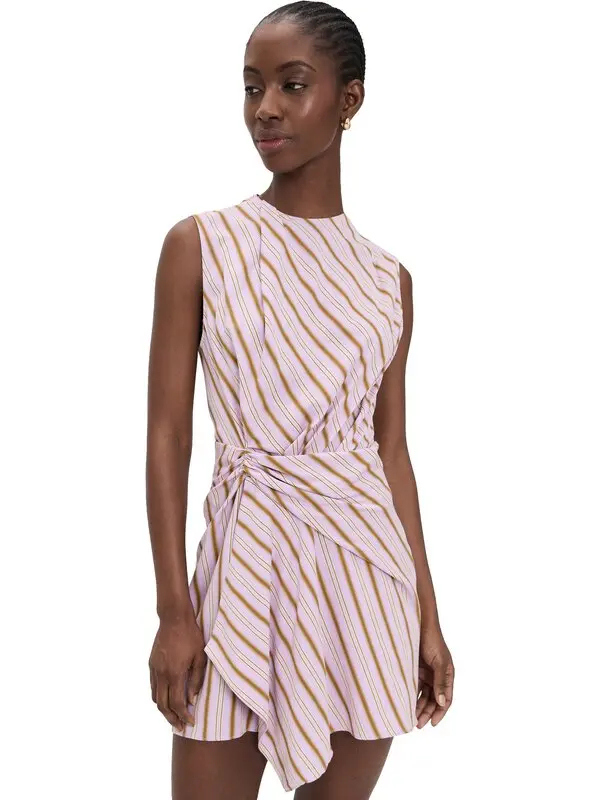 A.L.C. Dion Mini Dress - Lilac/curry