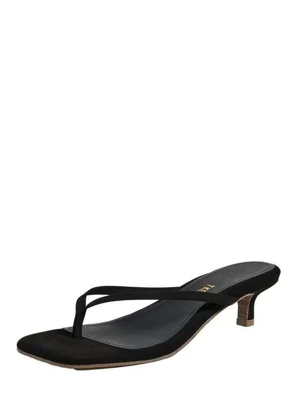 Tkees Square Toe Julia Suede Sandals - Sable Suede
