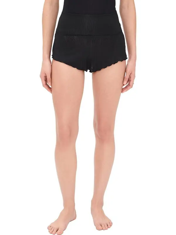 NEGATIVE Whipped Mini Shorts - Black