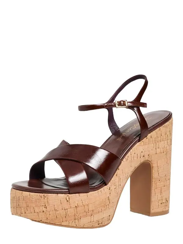 Jeffrey Campbell Big Time Platform Sandals - Brown Cork