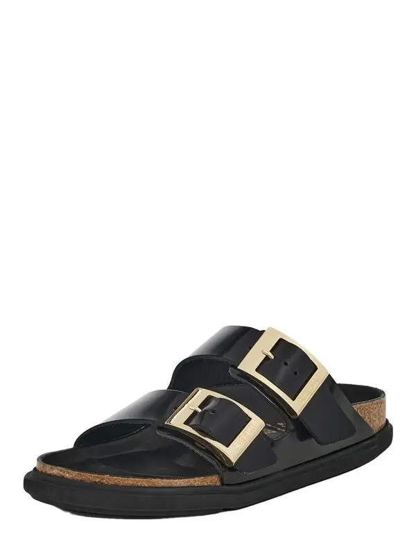 BIRKENSTOCK Arizona High Shine Sandals - Black