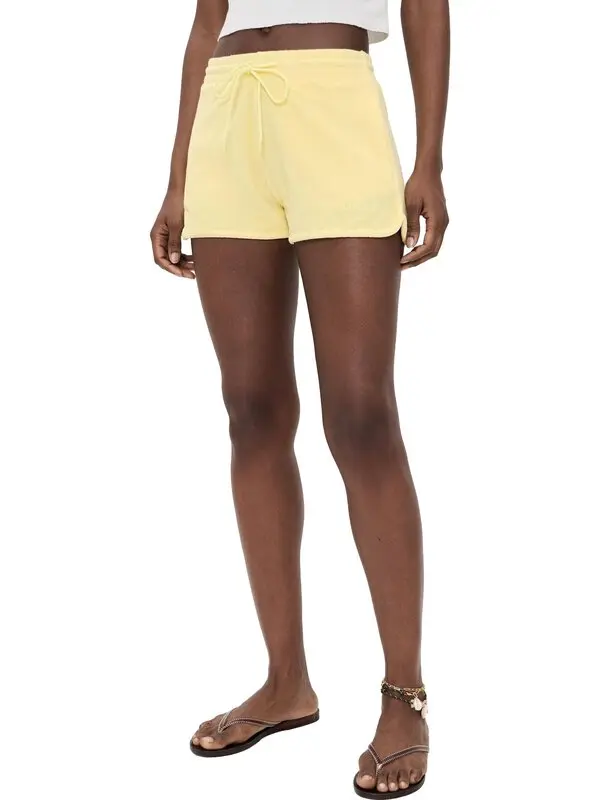 Hunza G Terry Towelling Shorts - Butter