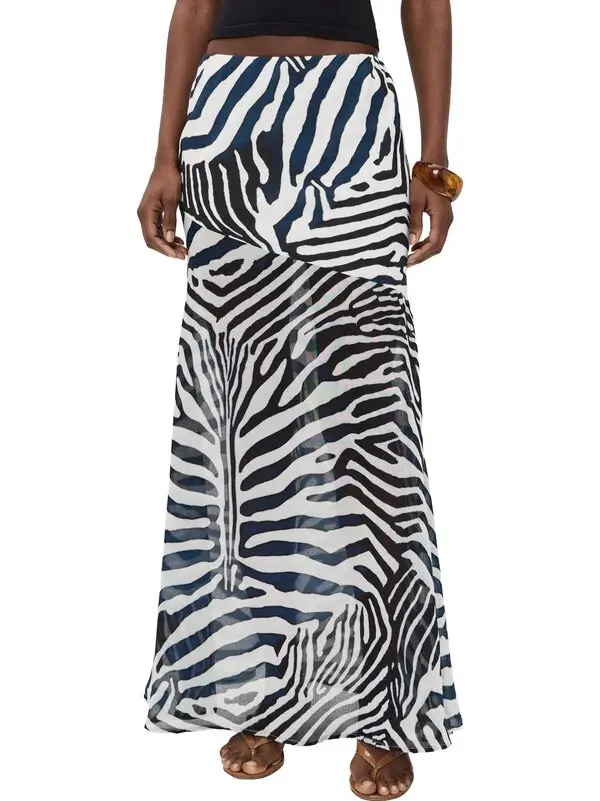 SEVEN WONDERS Low Waisted Maxi Skirt - Sahara Black