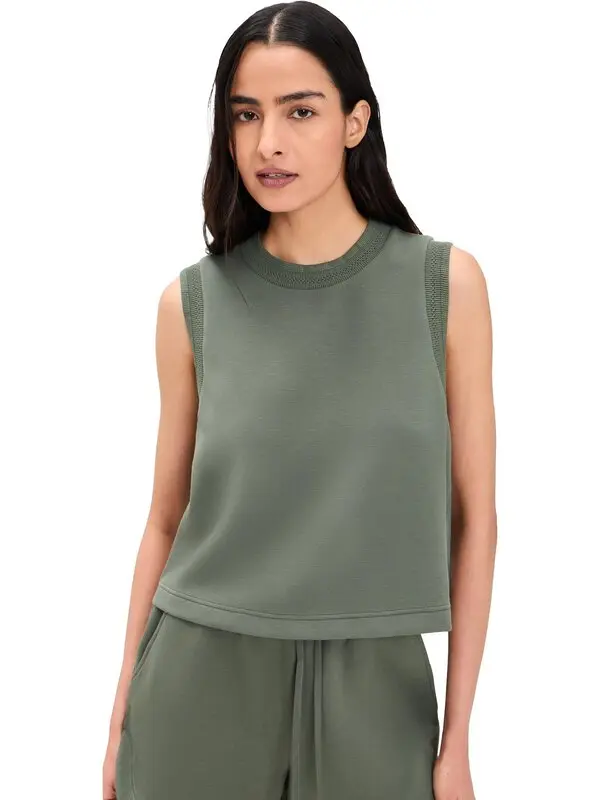 Varley Shea Crop Tank - Thyme