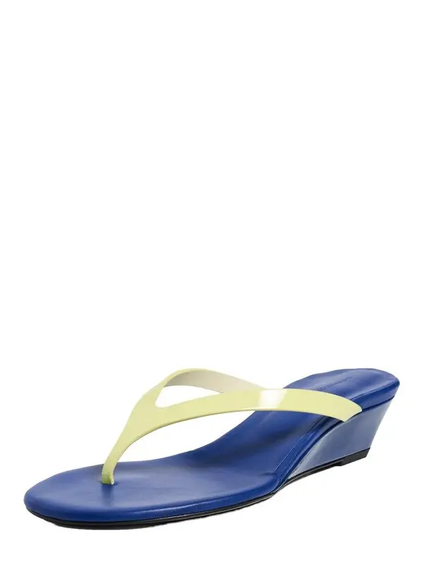 Christopher Esber Scala Wedge Sandals - Ink/butter