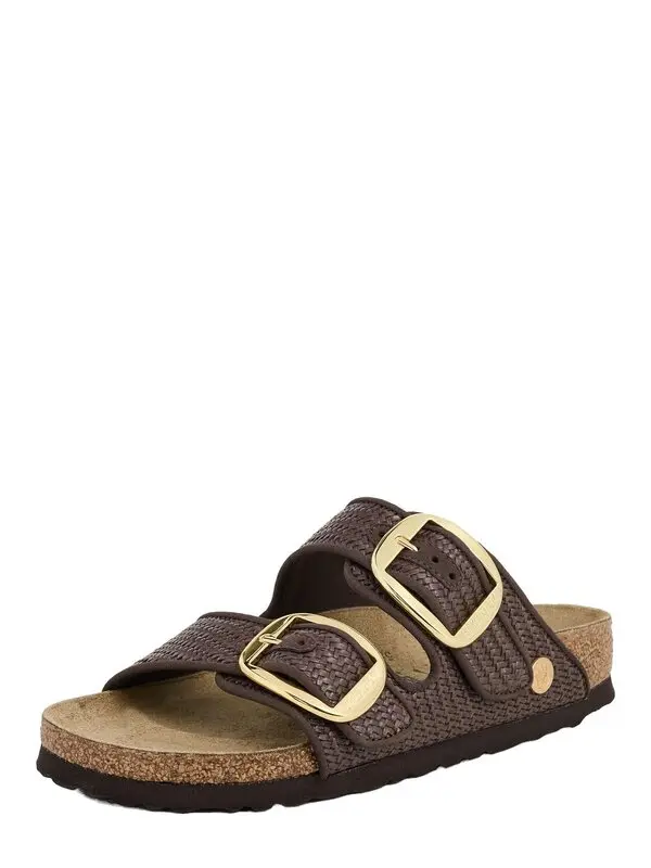 BIRKENSTOCK Arizona Big Buckle Raffia Sandals - Carafe