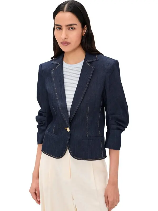 Cinq À Sept Denim Khloe Blazer - Indigo