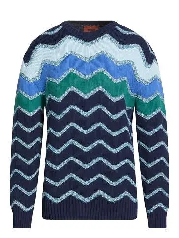 Missoni Crewneck Signature Print Sweater - Blue