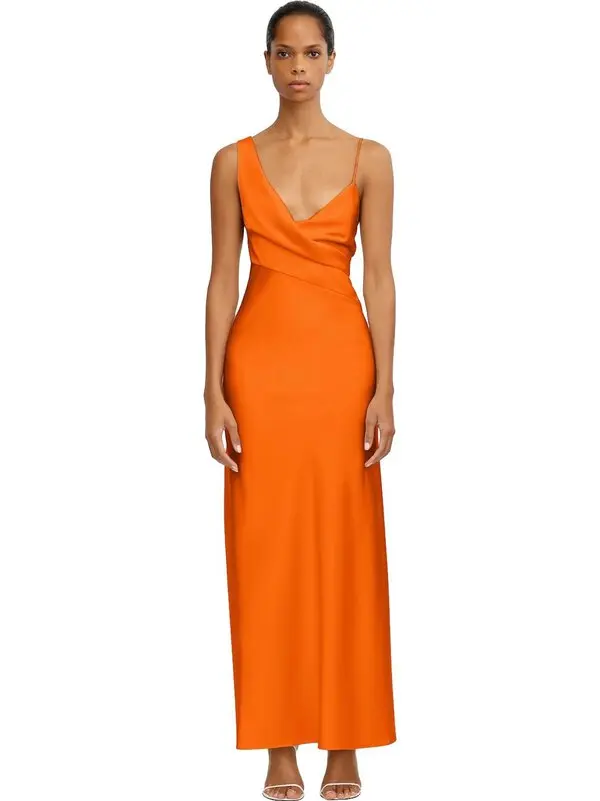 Significant Other Adriana Maxi Dress - Rust Red