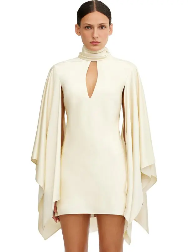 Significant Other Adriana Long Sleeve Mini Dress - Pearl