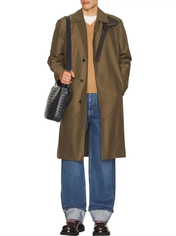 Bottega Veneta Outerwear In Silk Nylon Canvas - Desert Taupe