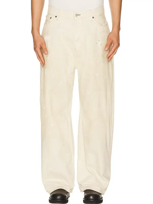 Acne Studios 2023 Trafalgar Leather Jean - White