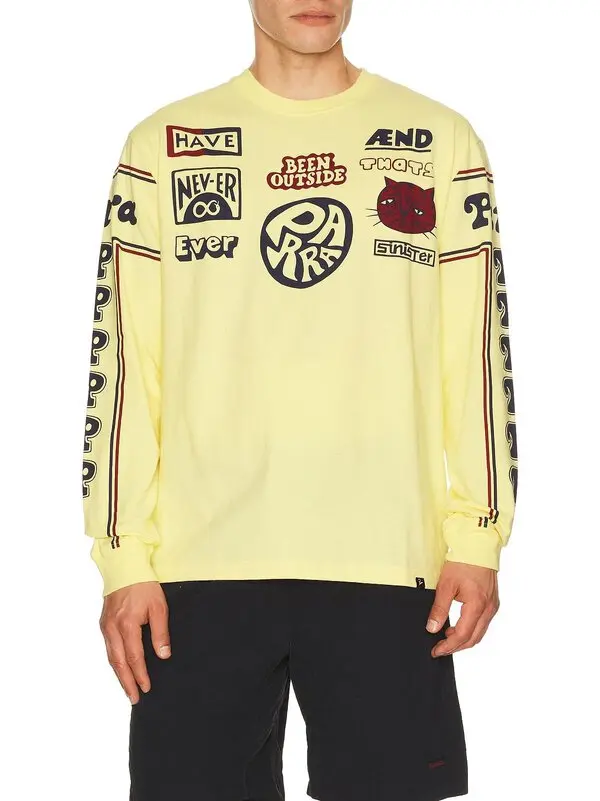 PARRA Never Sinister Long Sleeve T-shirt - Yellow