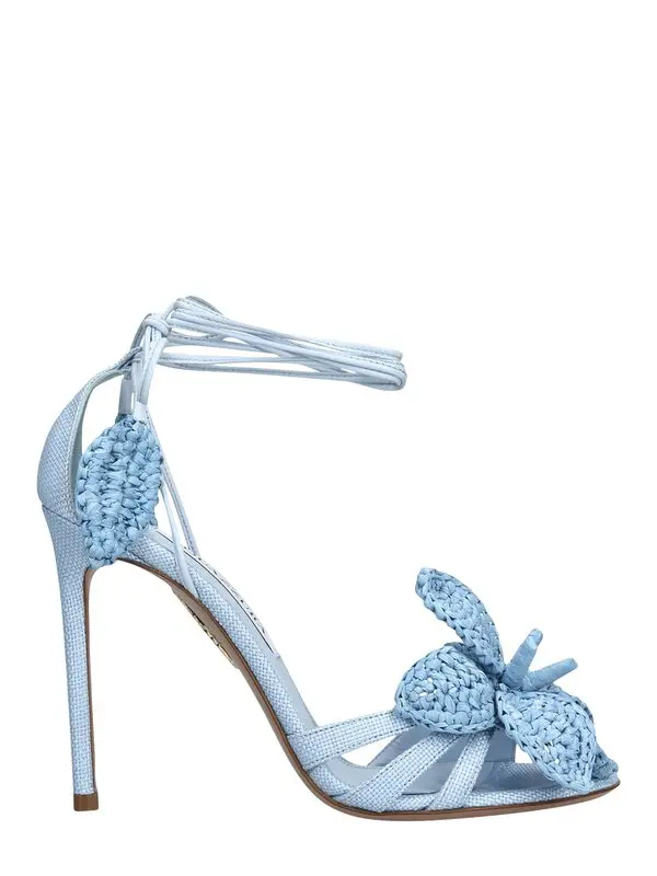 AQUAZZURA Calypso 105 Heeled Sandals - Blue