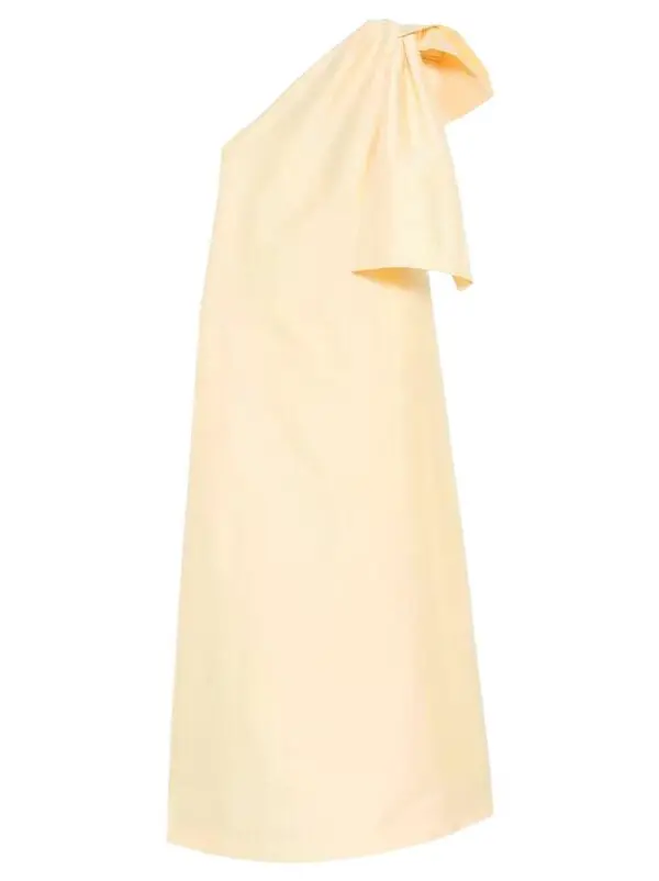 Bernadette Winnette One-shoulder Bow Maxi Dress - Yellow