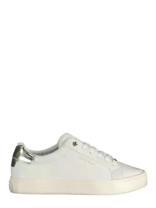 Calvin Klein Kaylee Leather Sneakers - White