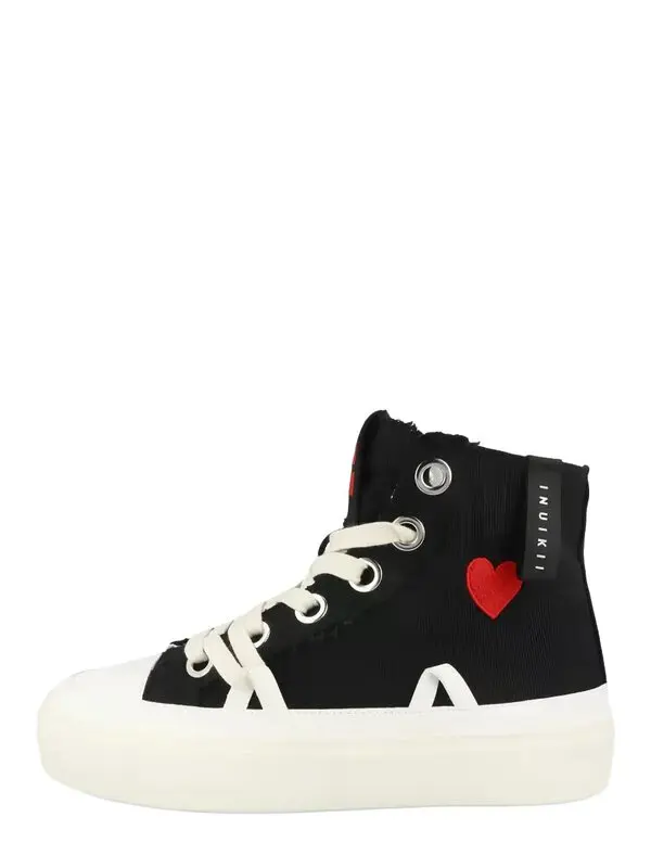 Inuikii Matilda Heart-motif Sneakers - Black
