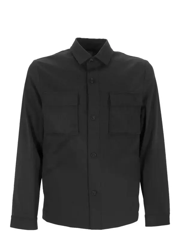 HOSIO Flap-pocket Shirt Jacket - Black