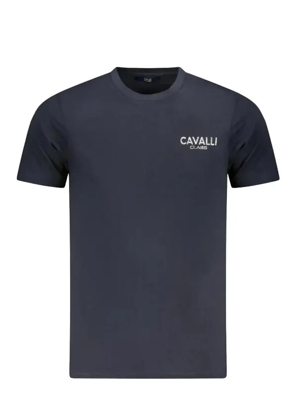 Roberto Cavalli Logo-detail Cotton T-shirt - Blue