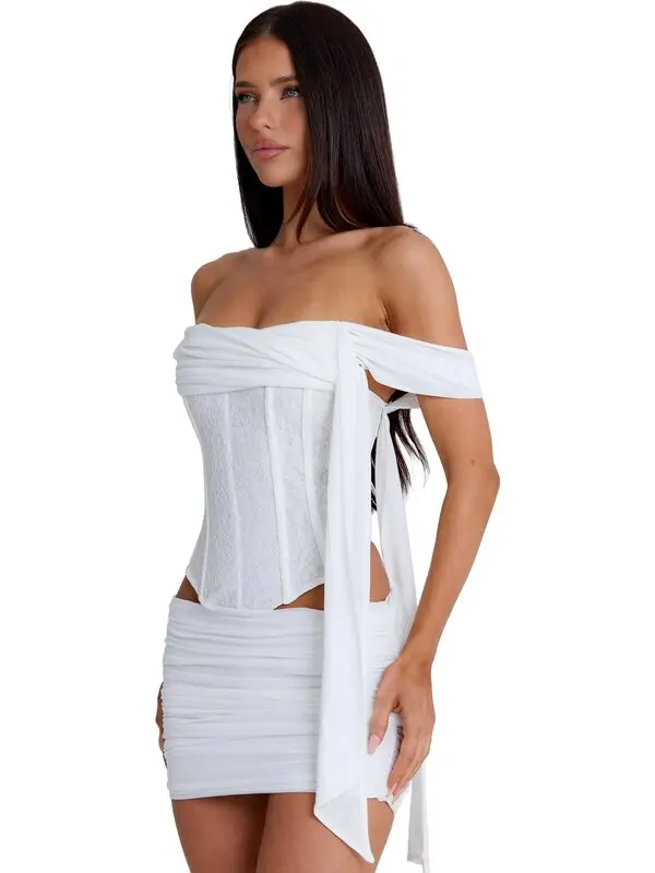 OUTCAST Riah Mini Dress - White